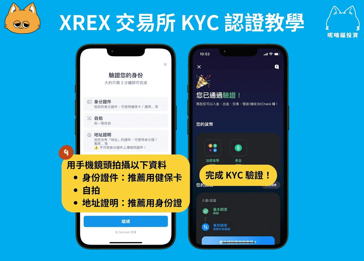 2024 最新｜XREX 交易所介紹、註冊、KYC 身份認證教學 – 呢喃貓投資Murmurcats