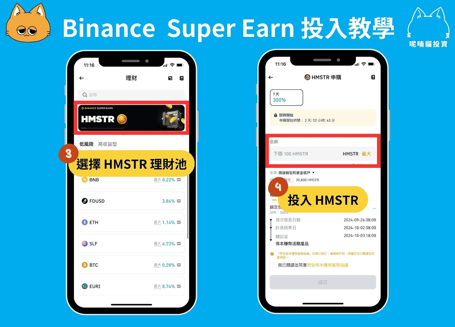 【幣安 Launchpool】幣安 Launchpool是什麼？最新 HMSTR 幣參與攻略 - 呢喃貓投資Murmurcats